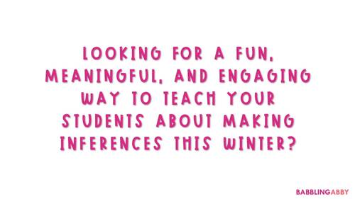 Inferences Inferencing and Drawing Conclusions Activities for Winter