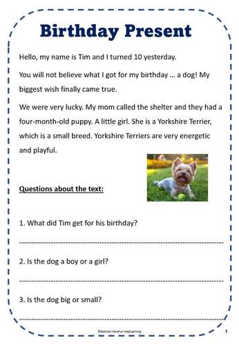 Animal Short Stories - Reading Comprehension Passages | TPT