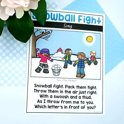 Snowball Fight Winter Alphabet Game by Turner Tots | TPT