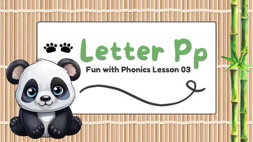 Phonics Letter P Full Lesson Plan (PPT + Worksheet) - Lesson 3 | TPT