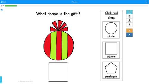 Christmas Gifts 2D Shape Boom Cards | Math Distance Learning by ...