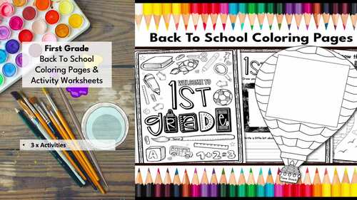 1st Grade Back to School after Winter Break Coloring Pages & Activity ...