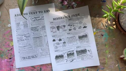 Arts and Crafts Visual Journal Art Unit Year Middle School High School ...