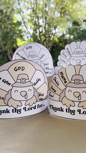 Christian Thanksgiving Craft Bundle Sunday School Preschool Kindergarten