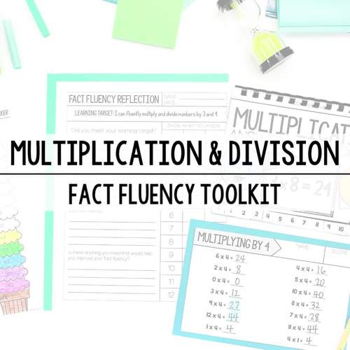 Multiplication and Division Math Facts Fluency | In Class & Home ...