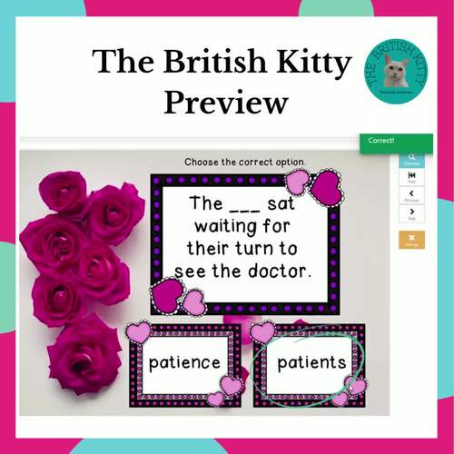 Valentine's Day Frequently Confused Words Homophones Grammar Boom Cards™