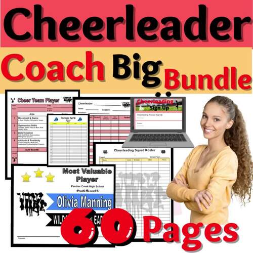 Cheerleader Coach Big Bundle Resources Cheerleading Cheer Coaching