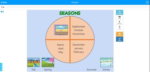 Understanding Calendar Concepts Seasons for Boom by Old School Speech