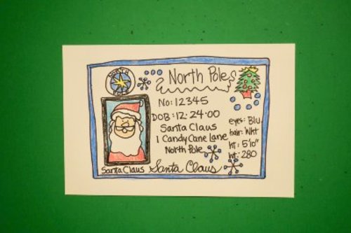 Let's Draw Santa's Drivers License! by Patty Fernandez Artist | TPT