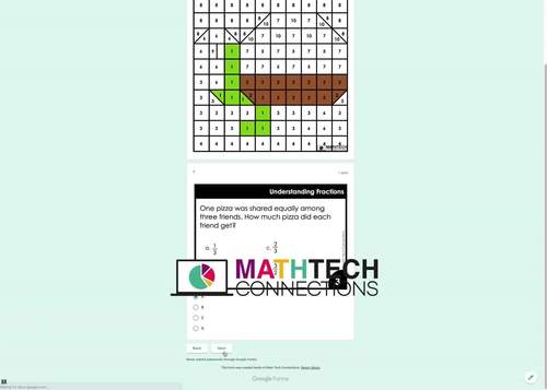 3rd Grade Fractions Color by Number - Comparing Fractions Practice ...