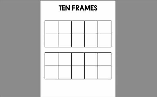 Math Mats- Place Value Cart, Hundreds Chart, Ten Frames, Number Bond