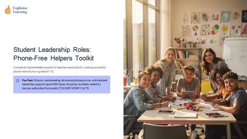 Student Leadership Roles Phone Toolkit Grades 4-12 PPTX Slides | TPT