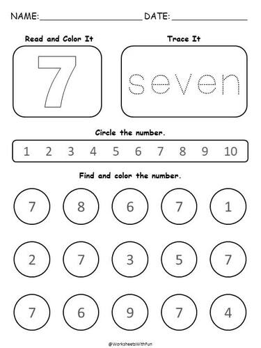 Tracing Numbers 1-20, Kindergarten Math Worksheets, Number Formation, T-223