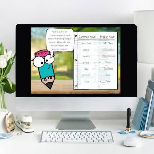 Proper Nouns | Grammar Mini-Lesson | PowerPoint & Google Slides | TPT