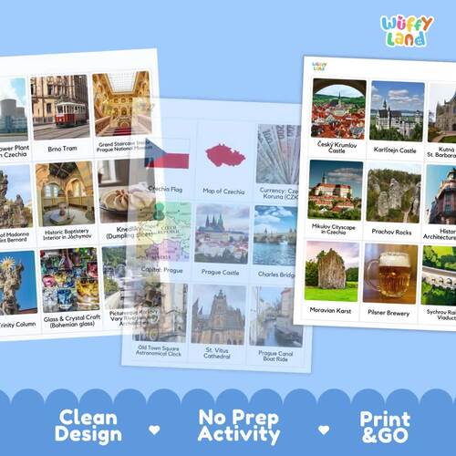 Czechia Landmarks & Culture Flashcards | Czech Republic Geography for Kids