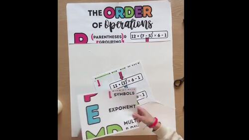 Order of Operations Anchor Charts & Review Sheets by Manic About Math