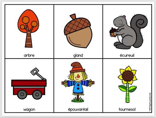FRENCH Course aux syllabes L'automne / Syllable Race Fall | TPT