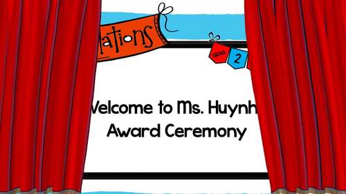 End of Year Awards Ceremony - Editable Template - PowerPoint Slide Show