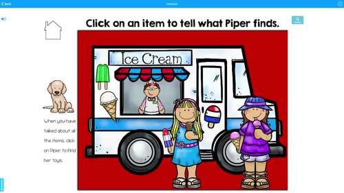 Ice Cream Interactive Book Boom Cards™️ | Speech Therapy | TPT