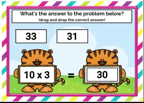 Boom Cards - Drag & Drop Multiplication Math Facts (1's - 12's) - 30 ...