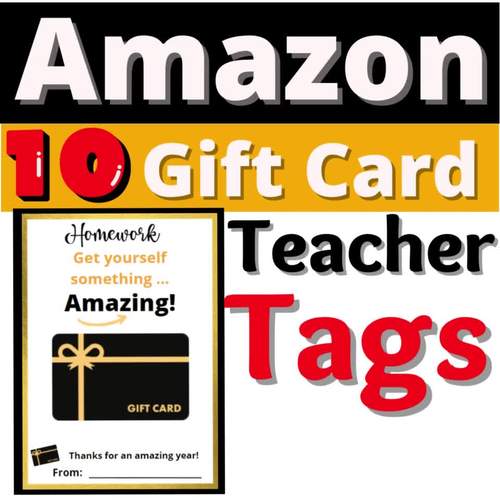 Teacher Appreciation Activity Bundle Gift Tags Cards by DadsDesigns