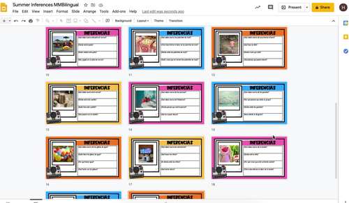 Spanish Making Inferences Activities - Summer Edition Haciendo Inferencias