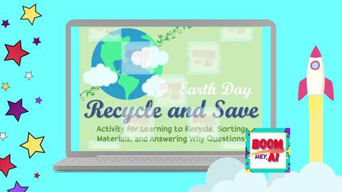 Earth Day Environment BOOM CARDS Speech Therapy recycling sorting why ...