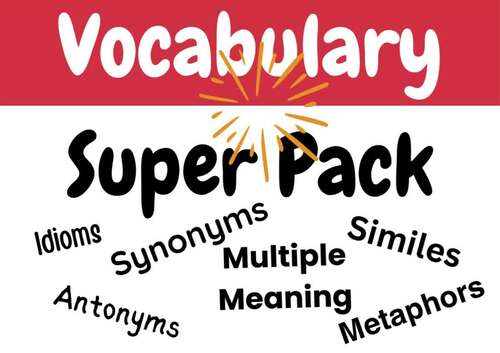 Vocabulary Super Pack! Lexia Core 5 Idioms, Similes, Synonyms, & More ...