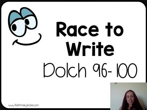 7 Minute Whiteboard Videos - Race to Write Bundle by The Primary Techie
