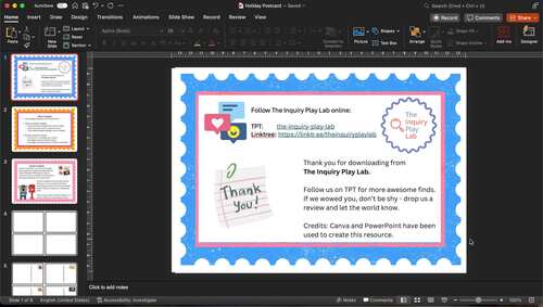 Editable Postcard Template: School Holiday Recount Writing Foundation ...