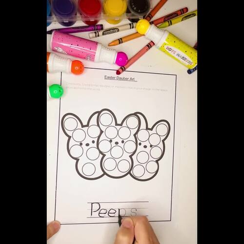 Easter Bingo Dauber Printables | Fine Motor Activity | Bunny, Egg ...