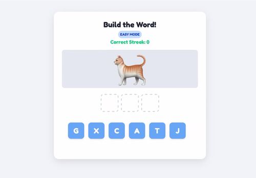 Kindergarten CVC Word Builder Game | Interactive Phonics & Adaptive ...