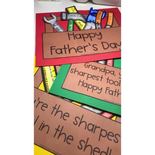Father's Day Toolbox Craft by The Primary Partner - - Libby Klinner ...