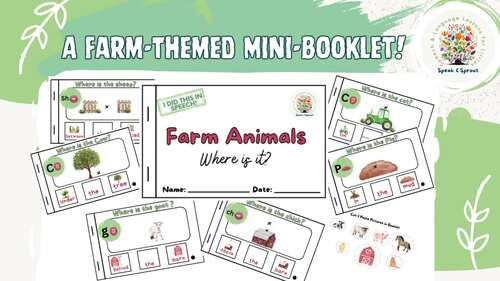 Gestalt Language Mini-Booklet (Where is it?) by Speak and Sprout