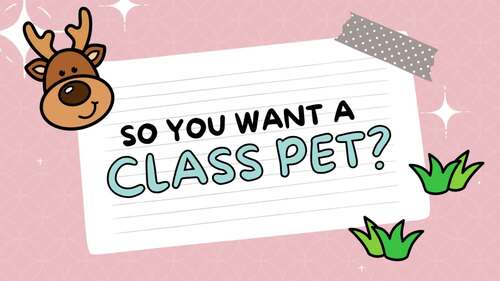 Deer Class Pet Journal *Editable by Ms. Jenessa's Desk | TPT