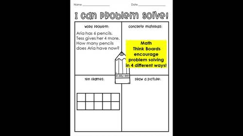 1st & 2nd Grade Subtracting within 10 Word Problems - Math Graphic ...