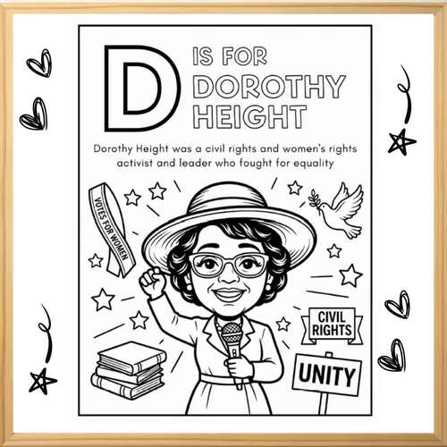 Black History Month ABC Coloring Pages | A–Z Black Leaders Biography ...