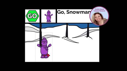 Go, Snowman! Interactive Winter Speech Therapy Activity Colors & Early ...