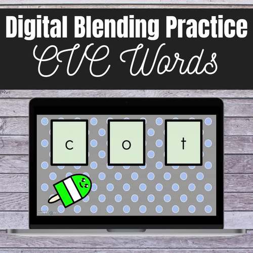 BUNDLE Digital Blending Boards! Phonics Google Slides {CVC, CVCe, Digraphs}