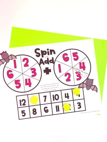 Halloween Math Center Activities | Fall Adding and Subtracting | TPT