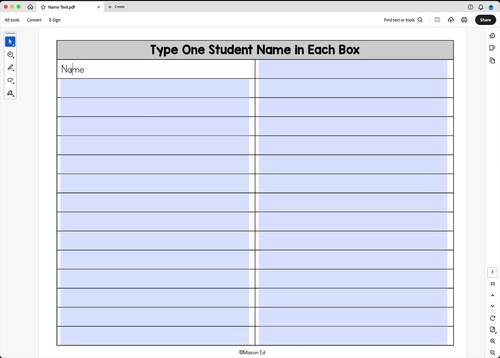 Name Tent Activity - Editable Back to School Student Name Tents - AUTOFILL