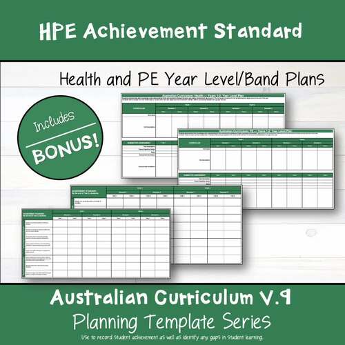 V9 Australian Curriculum HPE ACHIEVEMENT STANDARD CHECKLISTS - Years 1-2