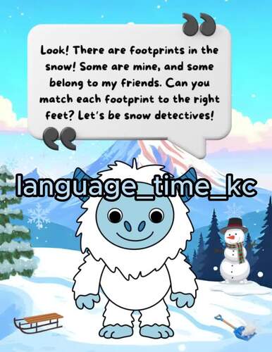 Snowy the Yeti Winter Adventure: Preschool Activity Book 4+ 100th Day ...