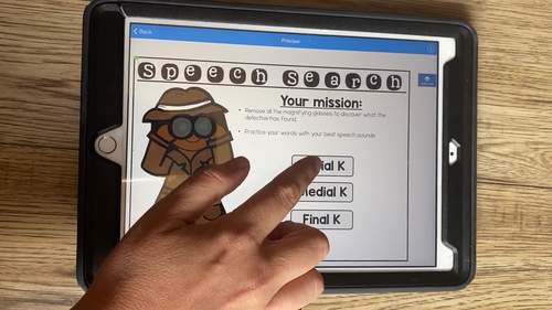 Articulation Detective BOOM Cards™ for K, G, F Speech Therapy by Jenn ...