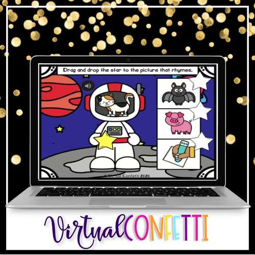 Rhyming Words Google Slides™ Digital Activities Kindergarten | TPT