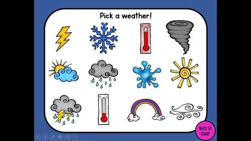 Weather Themed Gross Motor Digital Game by Pink Oatmeal | TPT