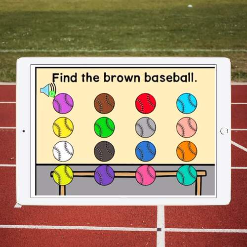 Find the color BROWN | BOOM CARDS with audio | Sports by LOL - Life of ...