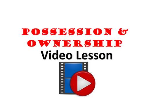 Possession with de, Ownership of Objects with a: French Video Lesson