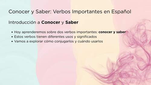 ¿Saber o Conocer? Descubriendo la Diferencia — Bundle (Editable Slides ...