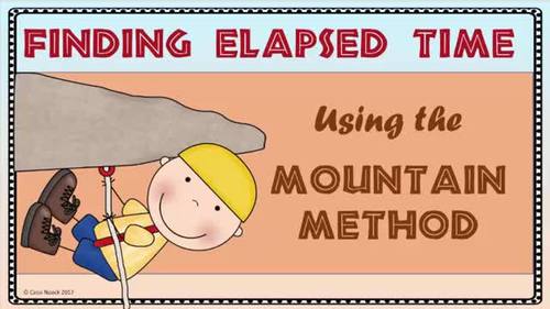 Teaching Elapsed Time using the Mountain Method - Digital GOOGLE Slides